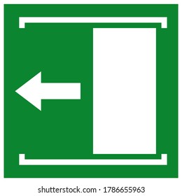 Door Slides Left Open Symbol Sign Stock Vector (Royalty Free ...