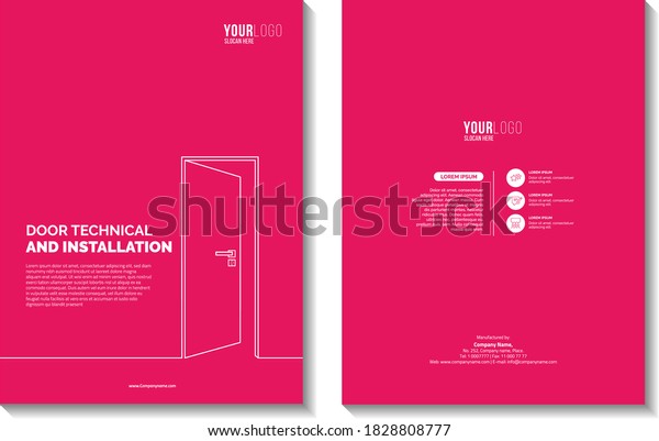 Door Technical Book Cover Design Vector Stock Vector (Royalty Free ...