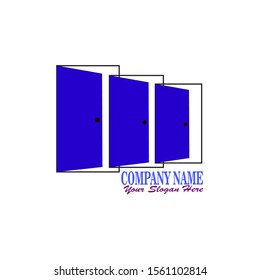 Half Open Door Vector Concept New Stock Vector (Royalty Free) 1673236600