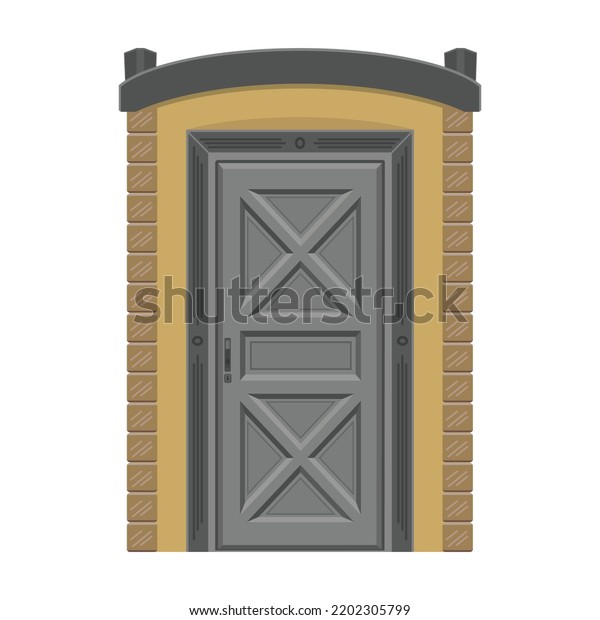 Door Wooden Vector Cartoon Icon Vector Stock Vector (Royalty Free ... Door Wooden Vector Cartoon Icon Vector Stock Vector (Royalty Free ...