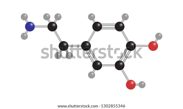 Dopamine Molecule Vector Molecular Structure Vector Stock Vector ... Dopamine Molecule Vector Molecular Structure Vector Stock Vector ...