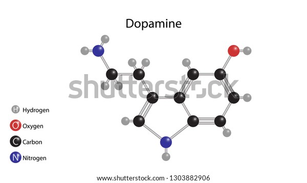 Dopamine Molecule Vector Molecular Structure Vector Stock Vector ... Dopamine Molecule Vector Molecular Structure Vector Stock Vector ...