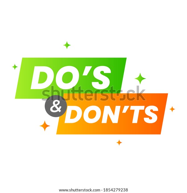 Dos Donts Label Icon Badge Vector: เวกเตอร์สต็อก (ปลอดค่าลิขสิทธิ์ ...