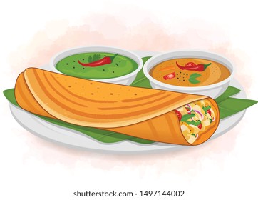 Dosa Images, Stock Photos & Vectors | Shutterstock