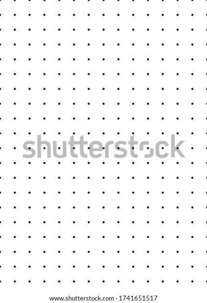 Dot A4 Mock Illustration Black Dots Stock Vector (Royalty Free ...