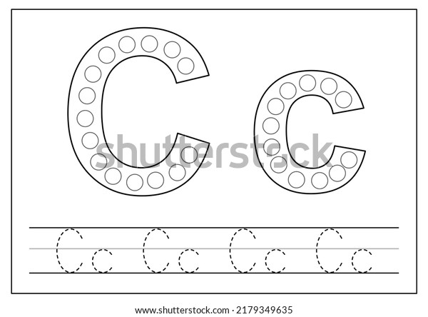 Dot Dot Alphabet Letters Kids Learning 库存矢量图（免版税）2179349635 | Shutterstock