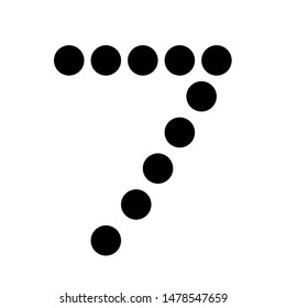 Dot Alphabet Make Circle Letter S Stock Vector (Royalty Free) 1478533589