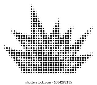 Dot Black Explosion Boom Icon Vector Stock Vector (Royalty Free ...