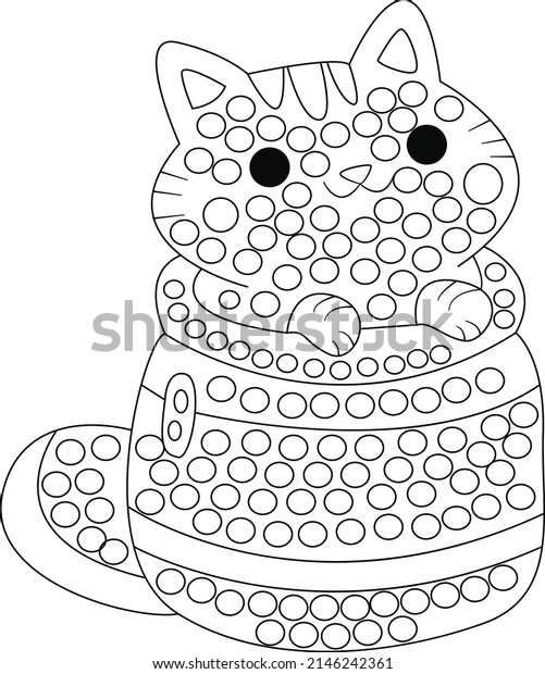 Dot Coloring Page Dot Coloring Book Stock Vector (Royalty Free ...