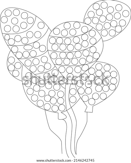 Dot Coloring Page Dot Coloring Book Stock Vector (Royalty Free ...
