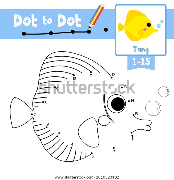 Dot Dot Educational Game Coloring Book Stock Vector (Royalty Free ...