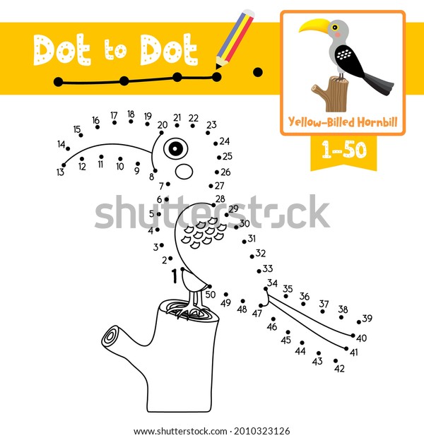 Dot Dot Educational Game Coloring Book Stock Vector (Royalty Free ...