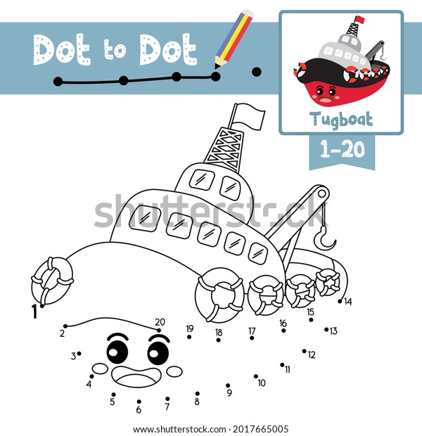 Dot Dot Educational Game Coloring Book Stock Vector (Royalty Free ...
