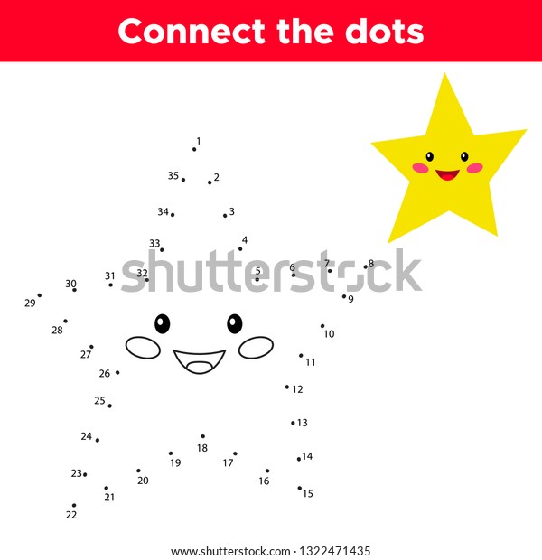 Dot Dot Game Numbers Game Children Stock Vector (Royalty Free ...