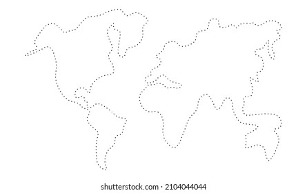 Dot Illustration World Map Dot Design Stock Vector (Royalty Free ...