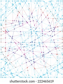 Dot Line Background Network Stock Vector (Royalty Free) 222465619 ...