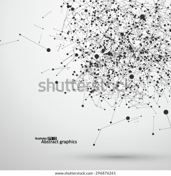 Dot Line Consisting Abstract Graphics Stock Vector (Royalty Free ...