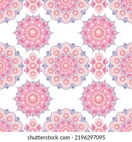 Dot Painting Beautiful Delicate Vector Seamless Stock Vector (Royalty ...