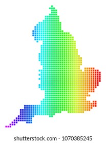 Pixel England Map Vector Territorial Plan: เวกเตอร์สต็อก (ปลอดค่า ...