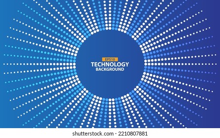Dot Technology Blue Background Vector Eps10 Stock Vector (Royalty Free ...