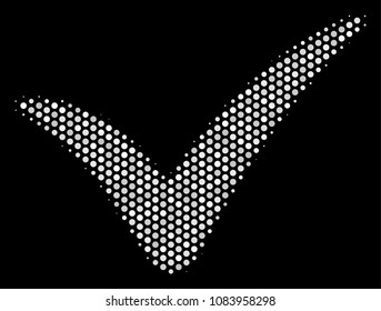 Halftone Hexagon Yes Icon Bright Golden Stock Vector (Royalty Free ...