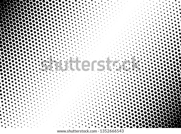 Dots Background Black White Fade Pattern Stock Vector (Royalty Free ...