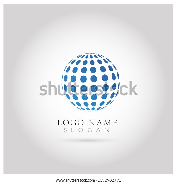 Dots Globe Sphere Logo Symbol Vector Stock Vector (Royalty Free ...