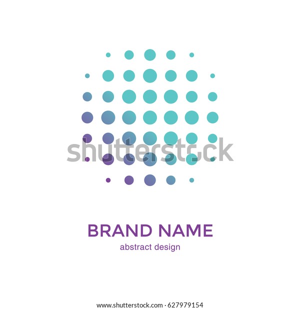 Dots Logo Design Template Abstract Circular Stock Vector (Royalty Free ...