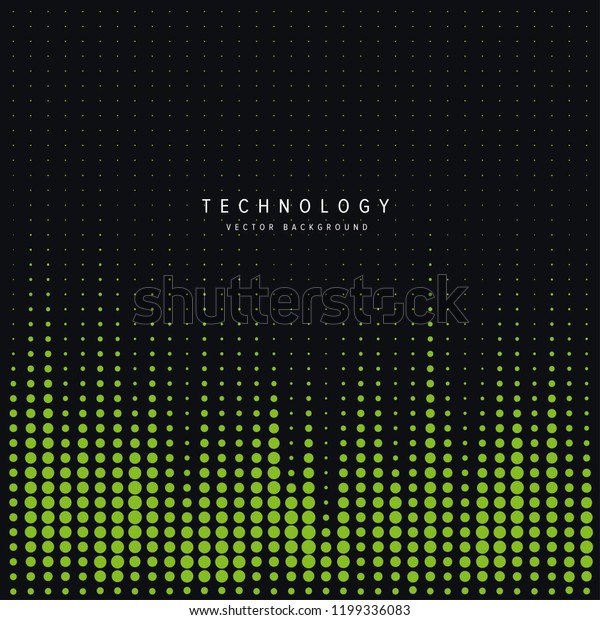 Dots Sound Waves Abstract Background Vector Stock Vector (Royalty Free ...