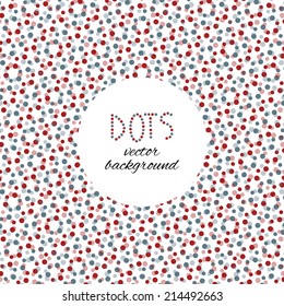 Dotted Design Red Blue Dots On Stock Vector (Royalty Free) 214492663 ...
