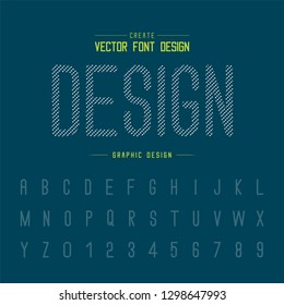 Dotted Font Alphabet Vector Letter Style Stock Vector (Royalty Free ...