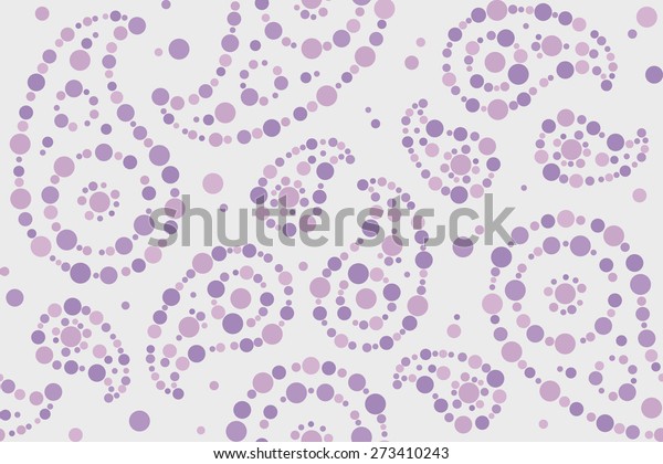 Dotted Indian Paisley Light Abstract Pattern Stock Vector (Royalty Free ...