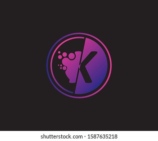 Dotted K Letter Logo Circle K Stock Vector (Royalty Free) 1587635218 ...