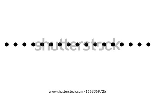 Dotted Line Icon Geometric Circle Lines Stock Vector (Royalty Free ...