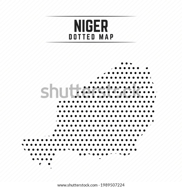 Dotted Map Niger Stylish Design Stock Vector (Royalty Free) 1989507224 ...