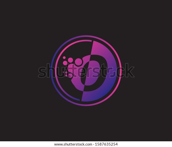 Dotted O Letter Logo Circle O Stock Vector (Royalty Free) 1587635254 ...