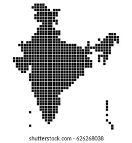 Pixel Art India Black 库存矢量图（免版税）264892115 | Shutterstock