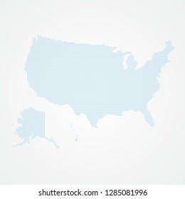 Dotted United States Map Stock Vector (Royalty Free) 1285081996 ...