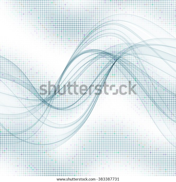Dotted Wave Background Stock Vector (Royalty Free) 383387731
