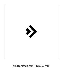 Double Arrow Logo Vector Stock Vector (Royalty Free) 1302527488