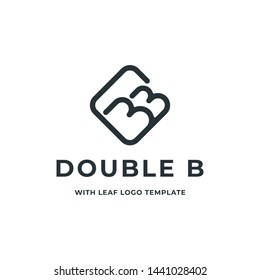 Double B Letter Square Shape Logo Stock Vector (Royalty Free ...