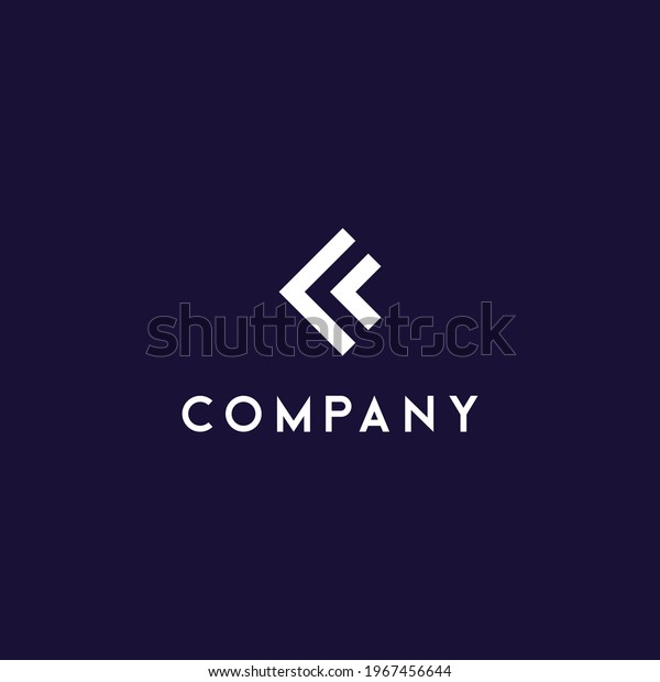 Double C Letter Logo Design Vector Stock Vector (Royalty Free ...