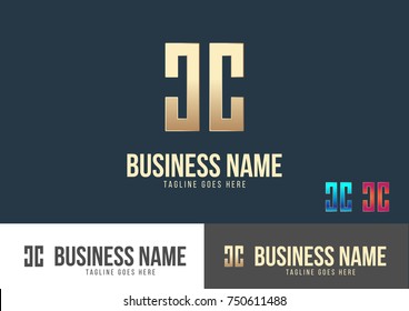 Double C Letter Logo Template Design Stock Vector (Royalty Free ...