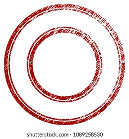 Double Circle Frame Grunge Textured Template Stock Vector (Royalty Free ...