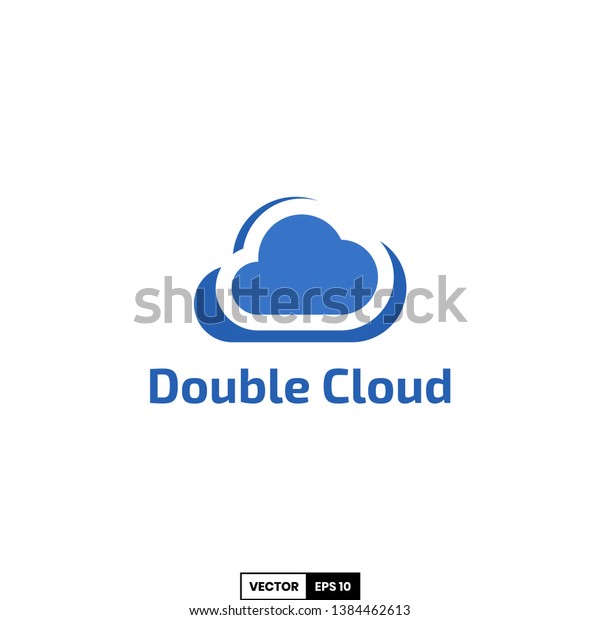 Double Cloud Logo Design Inspiration Vector Stock Vector (Royalty Free ...