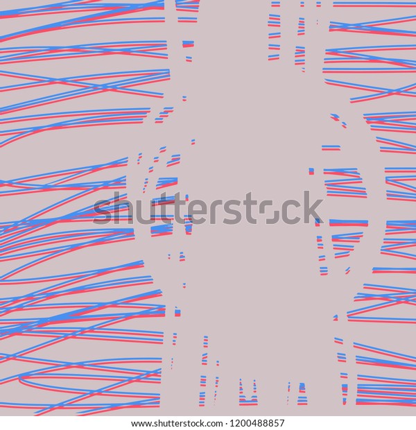 Double Colored Effect Lines Space Frame Stock Vector (Royalty Free ...