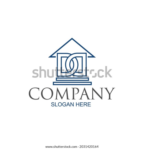 Double D House Logodouble D Line Stock Vector (Royalty Free) 2031420164 ...