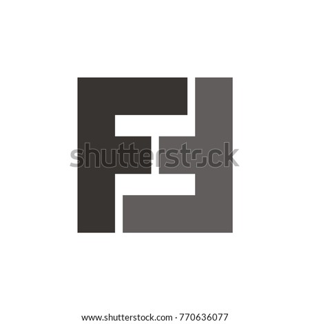Double F F F Letter Vector Stock Vector (Royalty Free) 770636077 ...