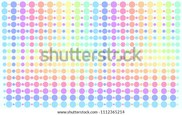 Double Fade Circle Rainbow Pastel Color Stock Vector (Royalty Free ...