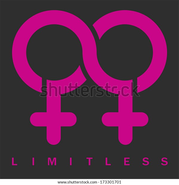 Double Female Limitless Symbol Vector Stock Vector (Royalty Free ...